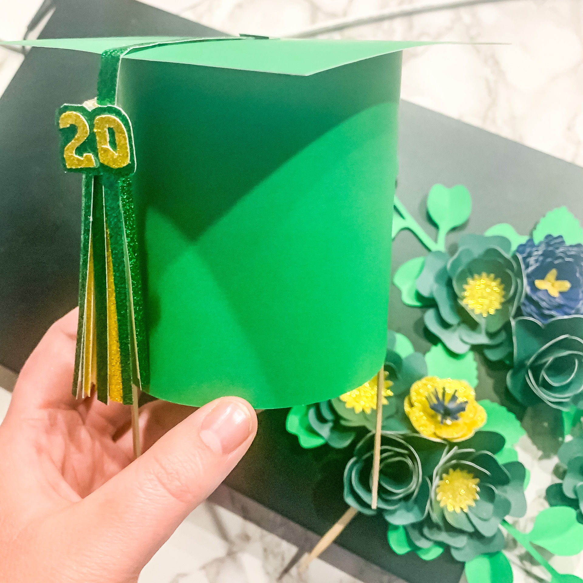 Free Graduation Cap Cake Topper SVG/DXF/PNG Files - Crafting with Brenna